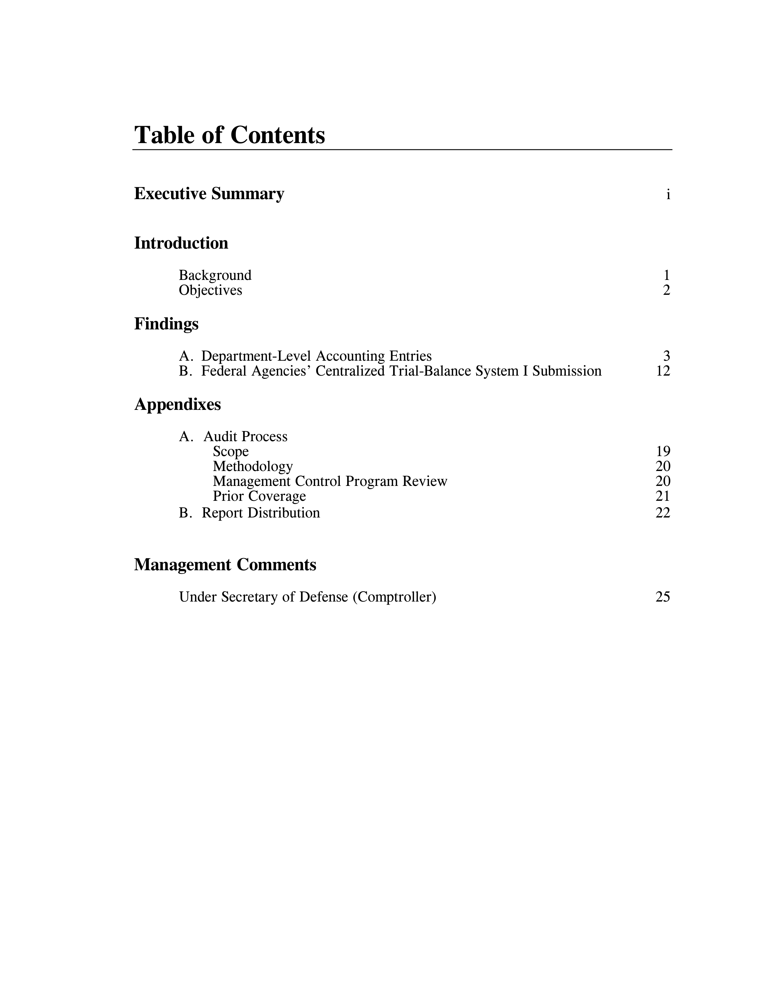 DOD Audit Inspector General 2000