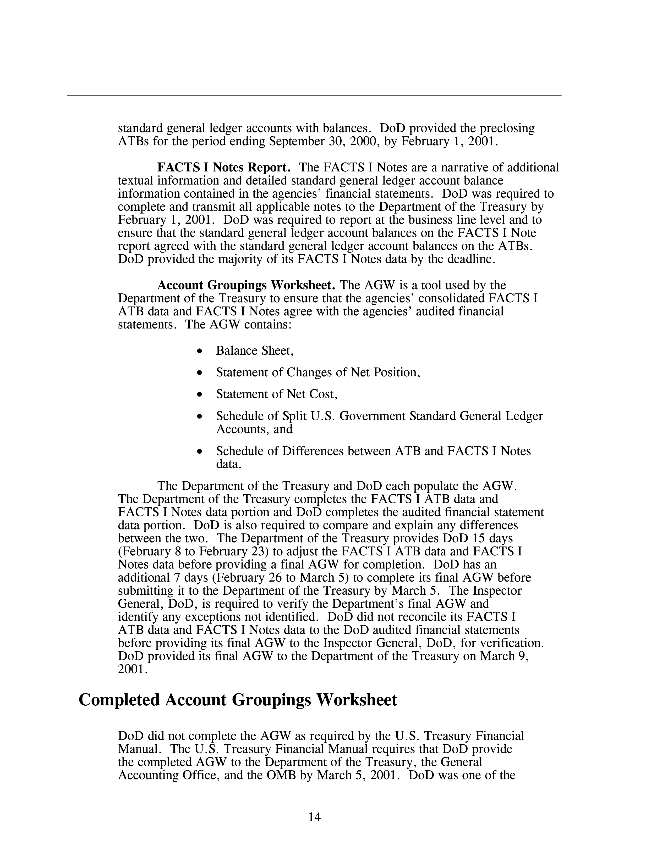 DOD Audit Inspector General 2000